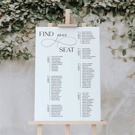 Long Table Wedding Seating Plan 60 Photos
