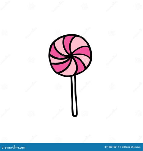 Candy Doodle Icon Vector Illustration Stock Illustration Illustration Of Drops Caramel