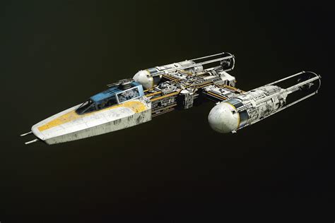Y Wing Starfighter Star Wars 3d Model Cgtrader