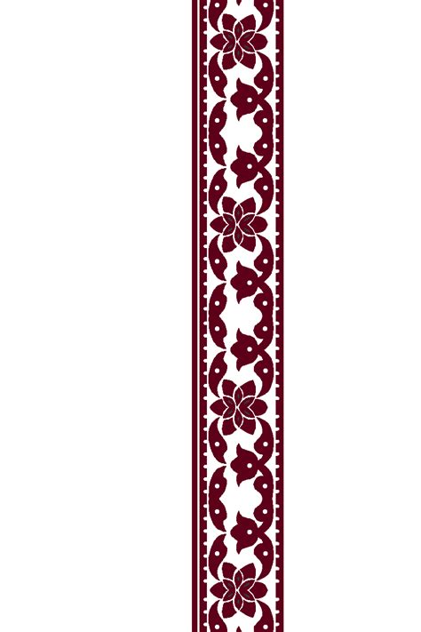 Traditional Red Border Design