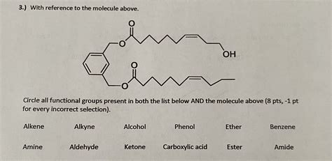 [solved] I Need To Circle All Functional Groups And Circle The