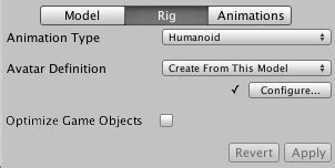 Unity Manual Configuring The Avatar