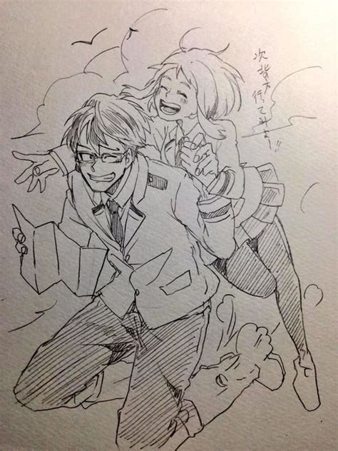 Bnha All Ochako Ochako X Lida Parejas Anime Bonitas Bocetos De