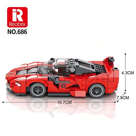 Car Racing Simulation Block Set Various Styles Of Building Blocks Car SHEIN USA