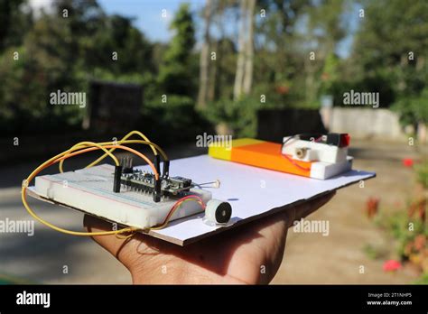 Laser Security Alarm Project Made Using Microcontroller Connected To