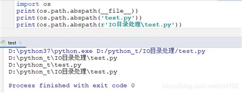 新手会踩的坑 os path abspath用法 csdn博客