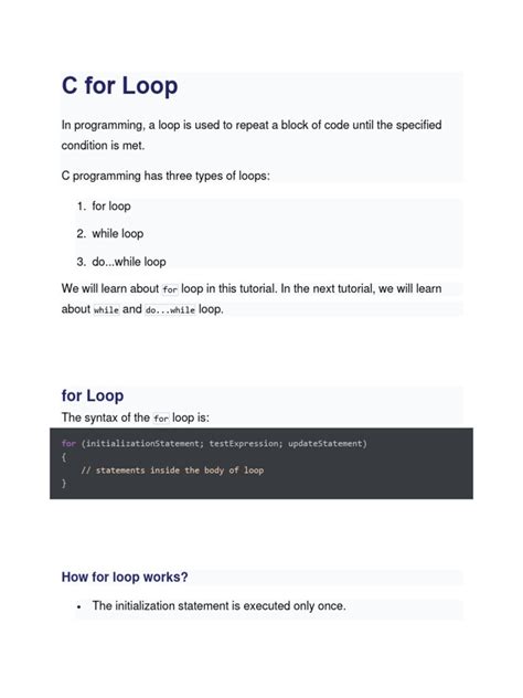 c loops pdf control flow computer engineering