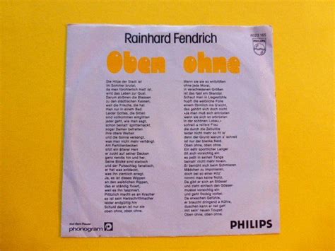 Rainhard Fendrich Oben Ohne Doccasion à Zürich Pour Chf 3 Avec