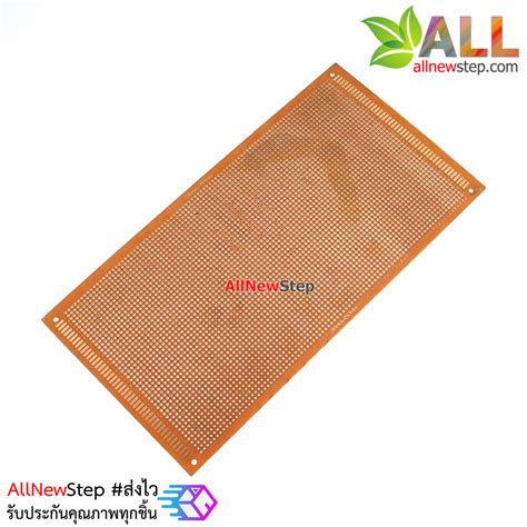 Pcb แผ่นปริ๊นอเนกประสงค์ ไข่ปลา Prototype Pcb Board 13x25 Cm