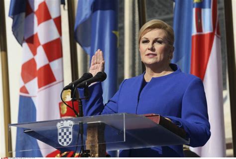 Kolinda Grabar Kitarović La Présidente Croate En Images Femme Actuelle