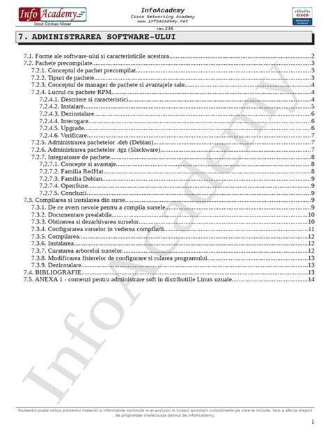Infoacademy Linux 07 Administrarea Software Ului Rev236 Enc