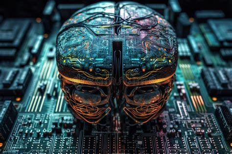 Artificial Intelligence Concept Of Digital Networks Development Of