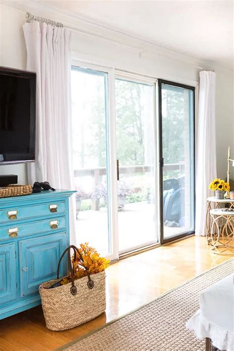 Triple Sliding Glass Door Curtains Glass Designs