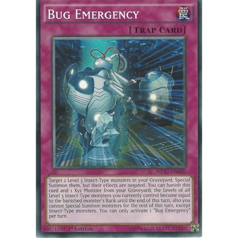 Yu Gi Oh Trading Card Game Yu Gi Oh Bug Emergency Mp17 En040 1st