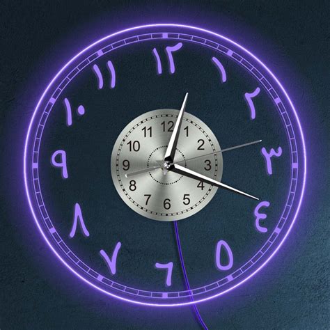 Arabic Numerals Modern Acrylic Wall Clock Arabic N Grandado