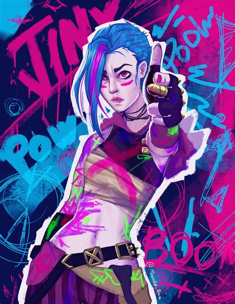 Fanart Arcane Jinx Powder Imperio Japones Fanart Dibujos