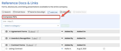 set up and manage reference docs and links paperless pipeline