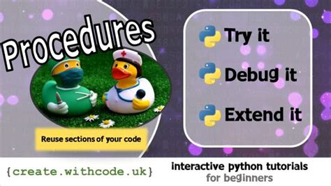 16 Procedures In Python