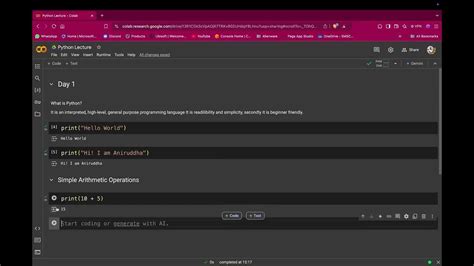 Python Lecture 1 Youtube