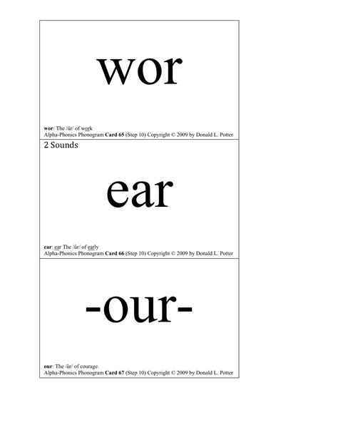 English Phonogram Flashcards Donald L Potter Download Printable Pdf