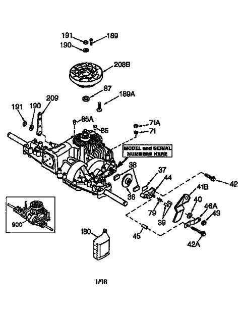 Transaxle Craftsman Hydrostatic Transmission Diagram Craftsm