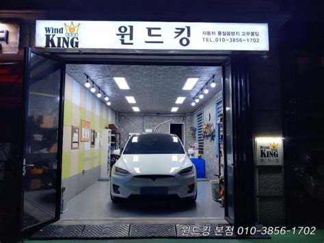 테슬라 모델 X 화이트 풍절음 방지 및 방음 윈드킹 시공 네이버 블로그
