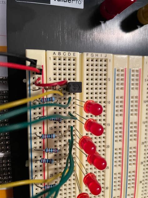 correctly connecting a four pin tilt sensor to a breadboard before