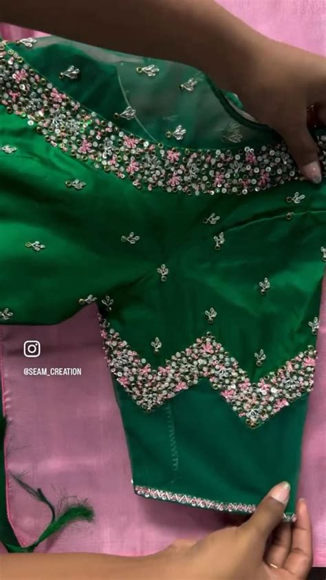 Muggam Work Blouse In 2024 Embroidery Blouse Designs Blouse Work Designs Hand Work Blouse Design