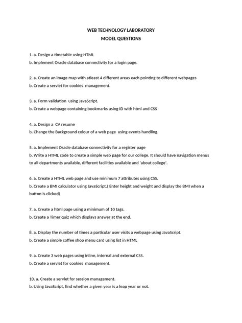 Web Technology Laboratory Pdf