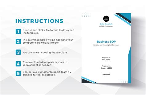 Business Sop Template In Word Pdf Download