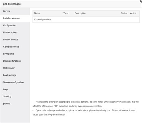 Update Php 83 Extensions Aapanel Free Hosting Control Panel One