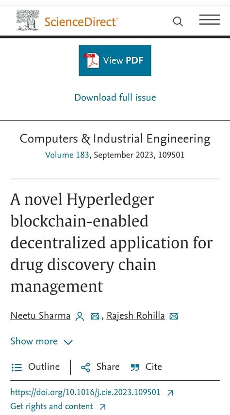 Prof Rajesh Rohilla On Linkedin Happy To Share That Our Paper Entitled A Novel Hyperledger…