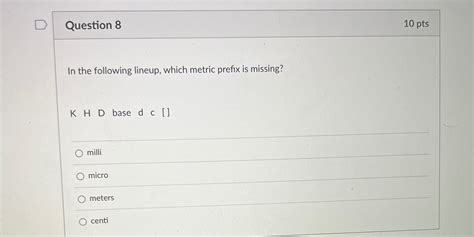 solved question 810 ﻿ptsin the following lineup which