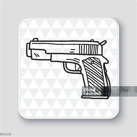 Gun Doodle Stock Illustration Download Image Now Army Backgrounds