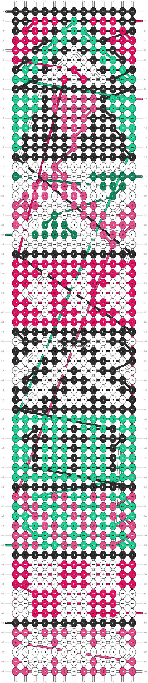 Alpha Friendship Bracelet Pattern 10821