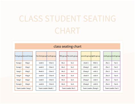Classroom Seating Chart Template Google Docs Cabinets Matttroy