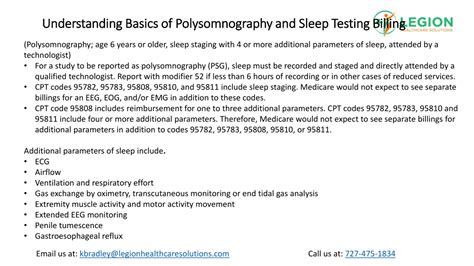 Ppt Understanding Basics Of Polysomnography And Sleep Testing Billing