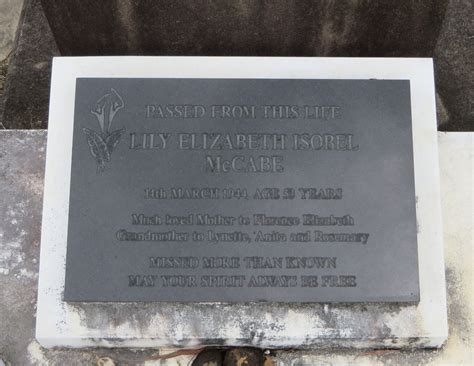 Lily Elizabeth Keith Mccabe 1891 1944 Find A Grave Memorial
