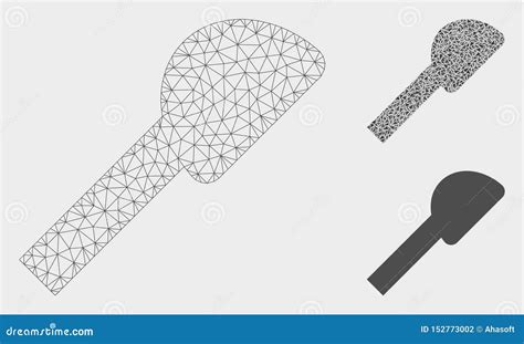 Shower Head Vector Mesh 2d Model And Triangle Mosaic Icon Stock Vector Illustration Of Hygiene