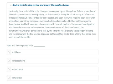 Review The Following Section And Answer The Question Below Hesitantly