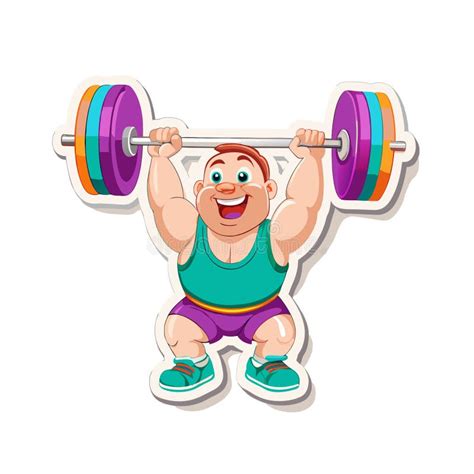 Cartoon Weightlifter Stock Illustrations 1820 Cartoon Weightlifter