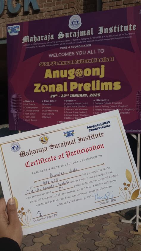 Bhumika Joshi On Linkedin Anugoonj2025 Prelims2025