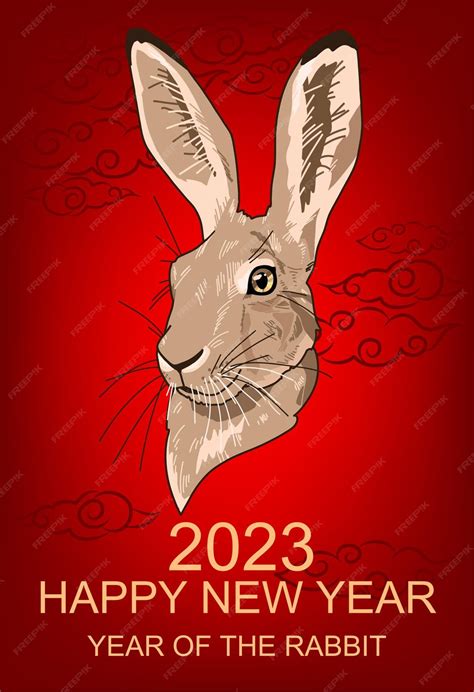 Coniglio Disegnato A Mano Segno Zodiacale Oroscopo Cinese Il Simbolo