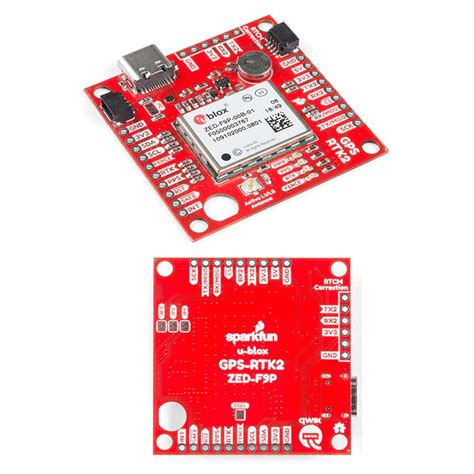 gps 15136 sparkfun gps rtk2 board zed f9p evelta