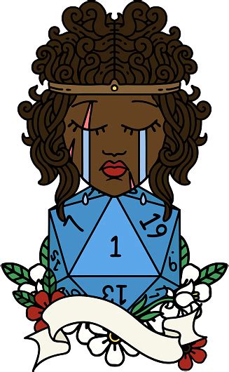 자연 하나의 D20 롤 일러스트레이션으로 우는 인간 야만인 굴리기에 대한 스톡 벡터 아트 및 기타 이미지 굴리기 마음이