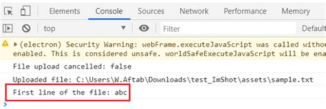 javascript why same electron app that works perfectly in linux