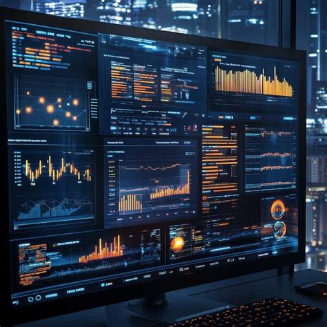 A Smart City Dashboard Displaying Aidriven Metrics And Urban Analytics Premium Ai Generated Image