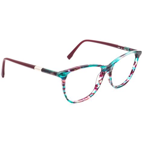 Lacoste Eyeglasses L2822 444 Green Tortoiseburgundy Cat Eye Etsy