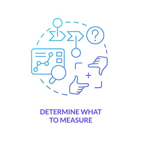 Determinar Qué A Medida Azul Degradado Concepto Icono Definir Claro Usabilidad Pruebas