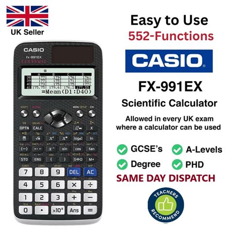 Casio Fx991ex Calcolatrice Scientifica Avanzata 552 Funzioni Classwiz
